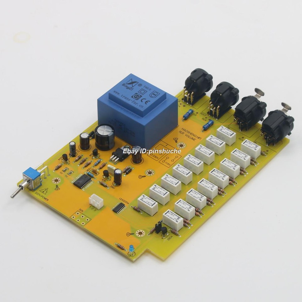 HiFi Balanced Relay Volume Control Board Balanced Preamplifier Board ...