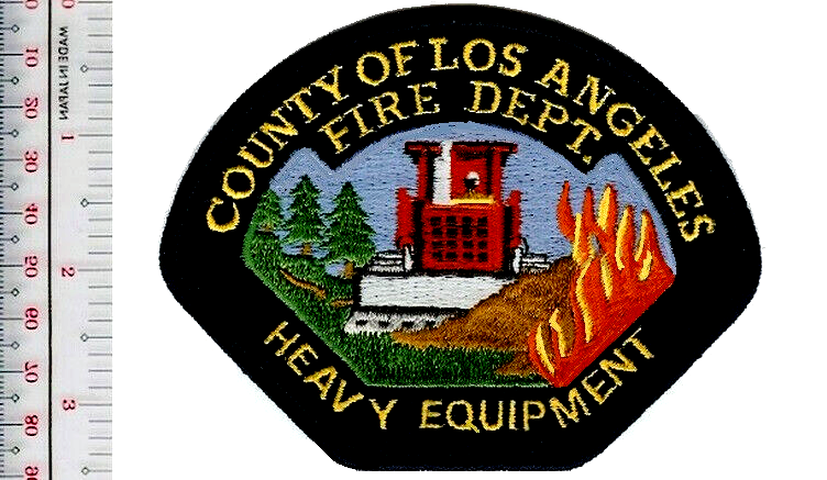 Dozer Los Angeles County Fire Department Heavy Equipment Patch vel NO ...