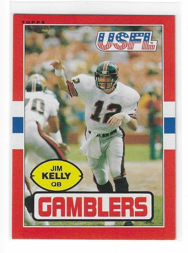 1985 Topps USFL Jim Kelly #45 EX Houston Gamblers | eBay