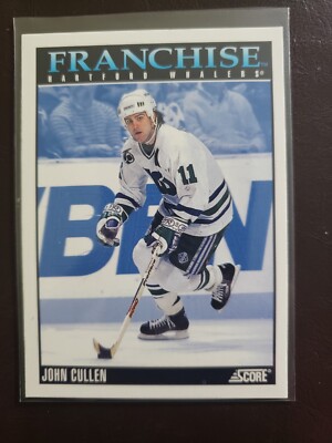 1992-93 John Cullen Franchise Score Hockey Hartford Whalers | eBay