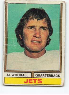 1974 Topps #227 Al Woodall G/VG Good/Very Good RC Rookie NY Jets | eBay