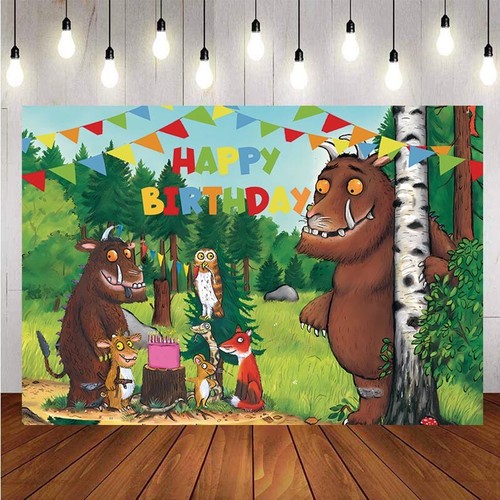 The Gruffalo Backdrop Forest animals Kids Birthday Party Photo ...