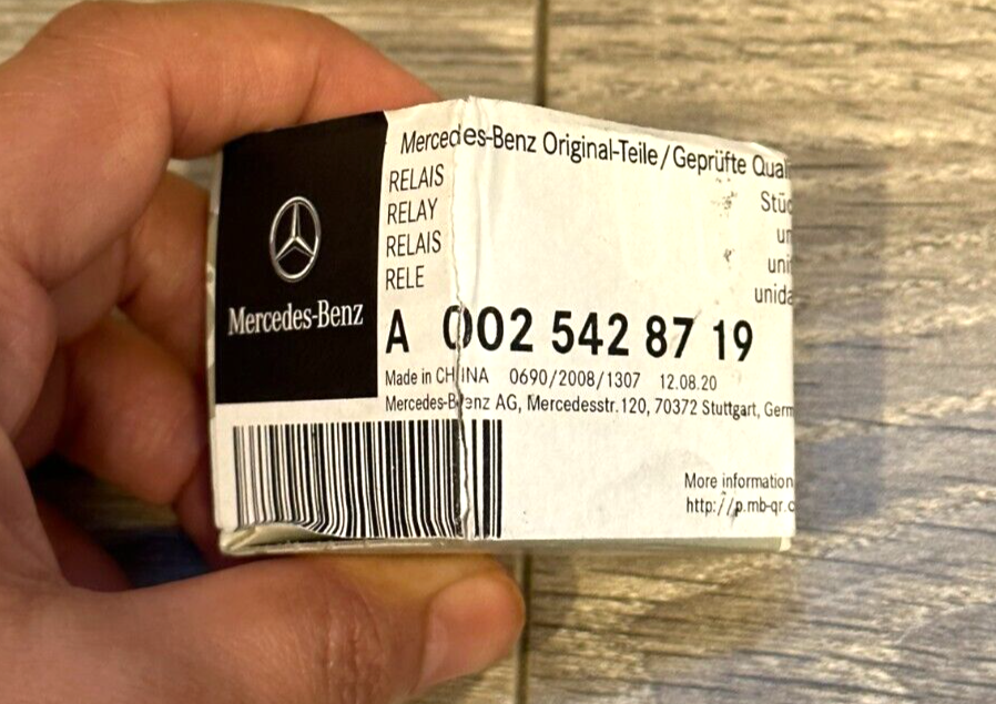 BRAND NEW | MERCEDES BENZ RELAY, PART# 0025428719, GENUINE OEM | eBay