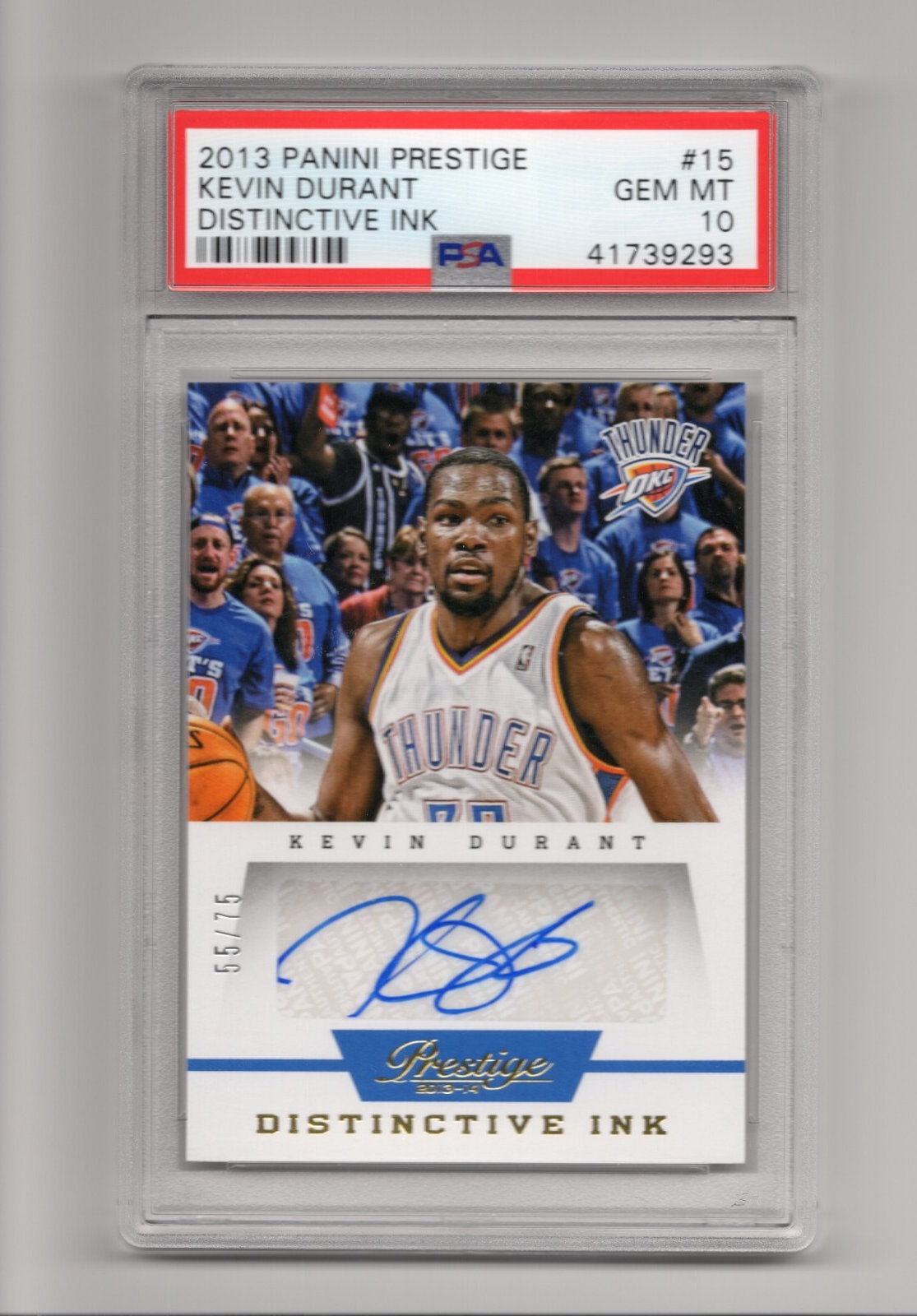 2013-14 Panini Prestige - Distinctive Ink Signatures Kevin Durant #15 / ...