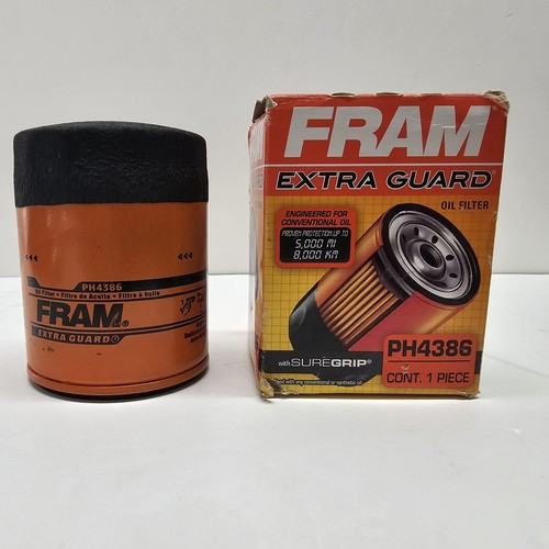 FRAM Extra Guard PH4386, 10K Mile Change Interval Spin-On Oil Filter | eBay