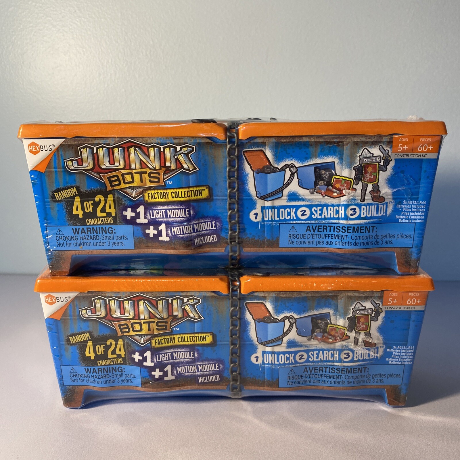 New HEXBUG JUNKBOTS Factory Collection Industrial Dumpster Lot Of 2 ...
