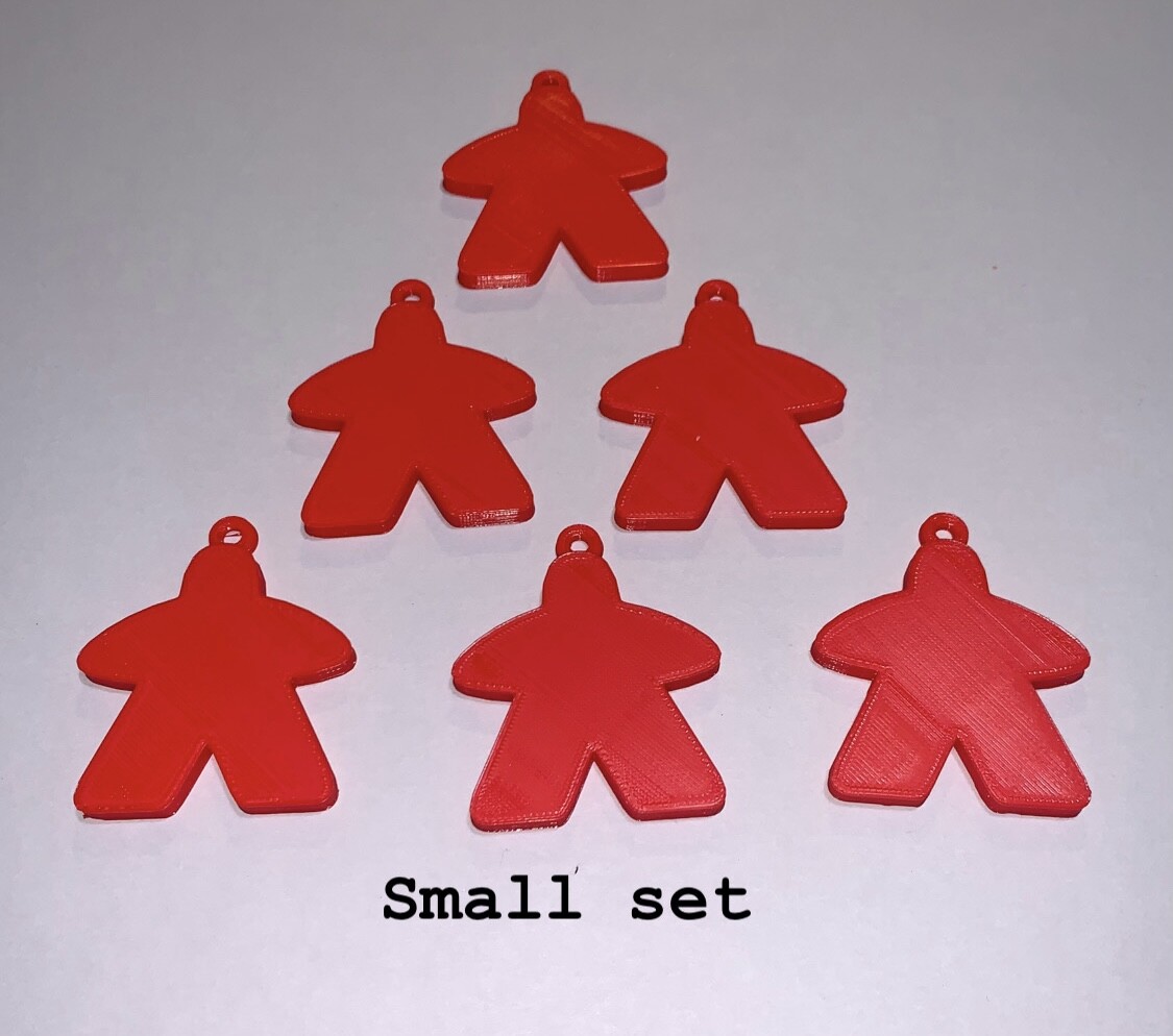 3D Printed Christmas Meeple Bauble / Decoration - 30 Colours Available ...