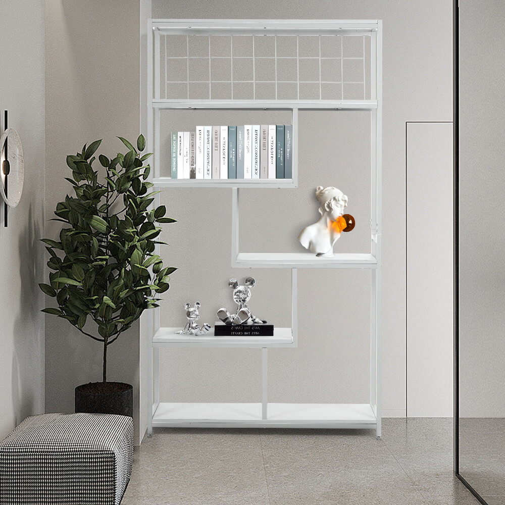 White Shelf Unit For Living Room