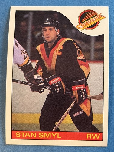 STAN SMYL 1985-86 TOPPS # 68 VANCOUVER CANUCKS NHL Vintage Topps | eBay