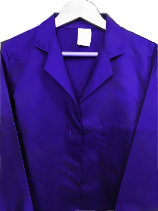 ROYAL BLUE LAB COAT - FOOD INDUSTRY FOOD TRADE COAT | eBay UK