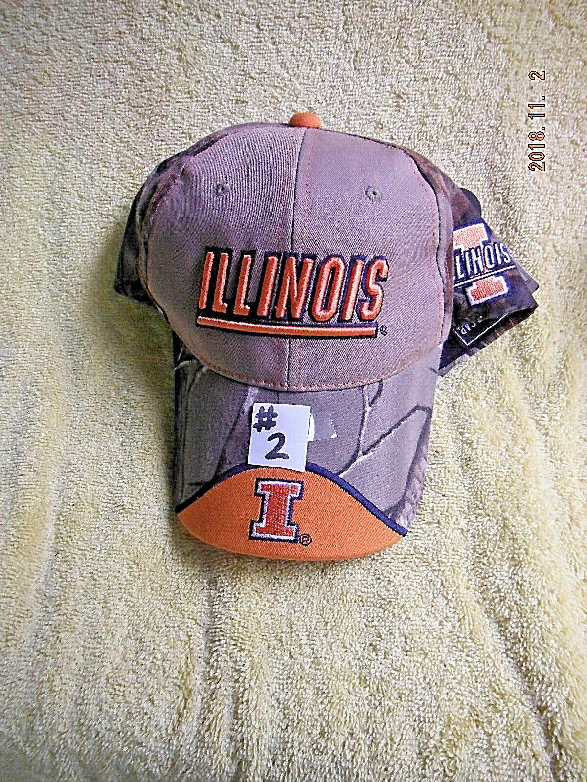 NWT'S! VINTAGE-OOP ILLINOIS FIGHTING ILLINI REALTREE CAMO CAP W/ 3-D ...