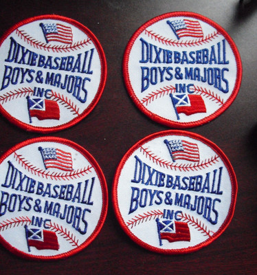 Lot of 4 Vintage Embroidered Patches Dixie Baseball Boys & Majors Inc 3 ...