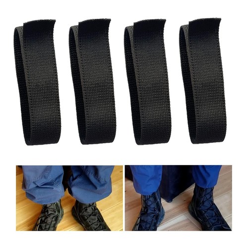 Black Boot Straps Elastic Military Boot Blousers Boot Bands for Cowboy ...