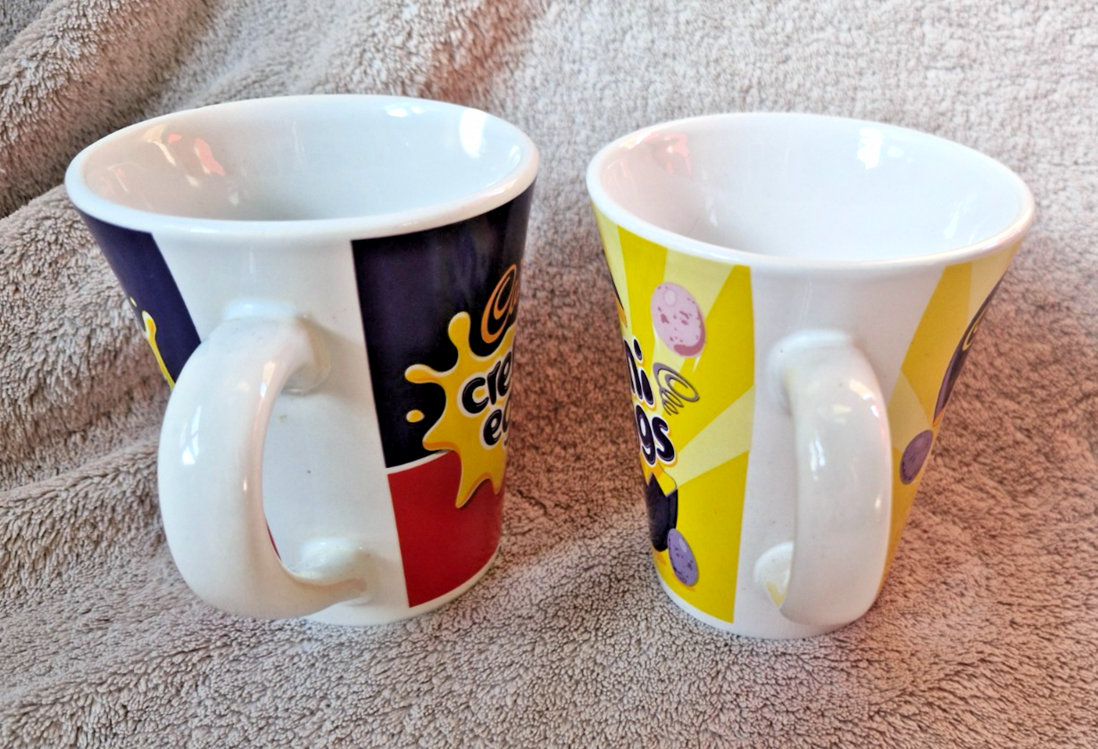 CADBURY Creme Egg & Mini Eggs Mug Bundle Cups x2 4" x 3.5" VGC | eBay