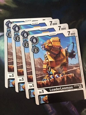 x4 LoaderLeomon BT9-063 C Playset Digimon TCG X Record | eBay
