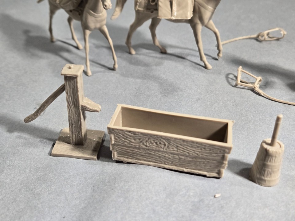 MARX reissued RARE TAN Fort Apache Daniel Boone Packhorses Replicants ...