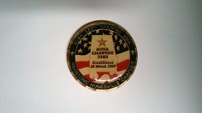 CHALLENGE COIN AUSA CHAPTER 3103 BEST CHAPTER 2004 REDSTONE HUNTSVILLE ...