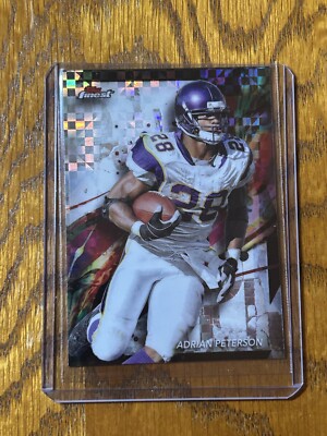 Adrian Peterson 2024 Topps Finest NFL X-Fractor Refractor #48 Common ...