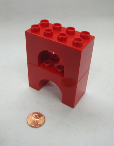 Lego Duplo 2 ARCHWAY RED 2x4 ARCH TOWER BLOCK Track Riser Christmas ...