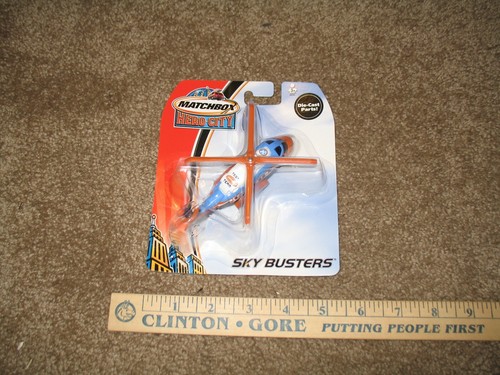 NOS 2003 MATCHBOX HERO-CITY SKY BUSTERS HEROCOPTER HELICOPTER DIECAST ...