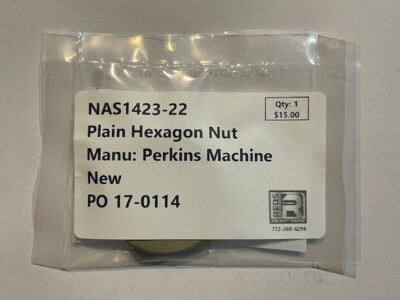 NAS1423-22, Plain Hexagon Nut, New Surplus | eBay