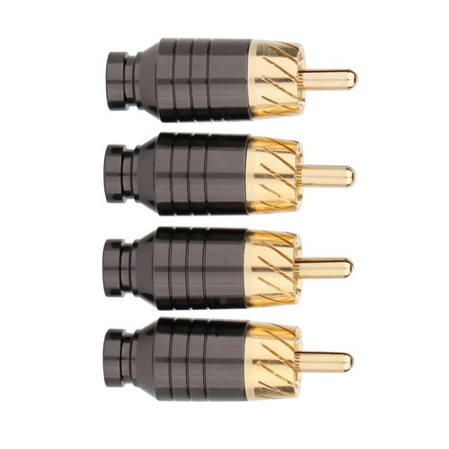 4Pcs Soldering Copper RCA Jack Connector Audio Video Output/Input ...