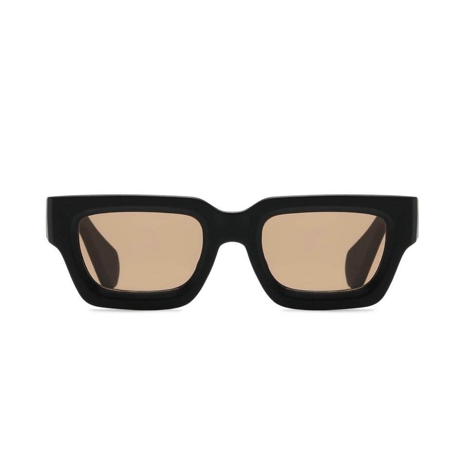 Thick Square Frame Sunglasses For Men Women Rectangle Brown Tinted ...