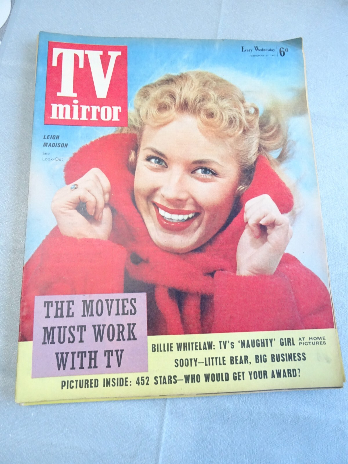 TV Mirror Magazine Feb 23rd 1957 Leigh Madison Billie Whitelaw Sooty ...