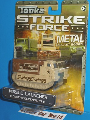TONKA Strike Force Missile Launcher Desert Offenders Metal Diecast ...