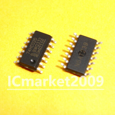 10 PCS 74HC02D SOP-14 74HC02 SMD Quadruple 2-Input Positive-NOR Gates ...