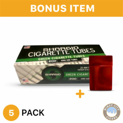 Shargio Menthol Cigarette Tube Filtered King Size Green - 5 Boxes ...