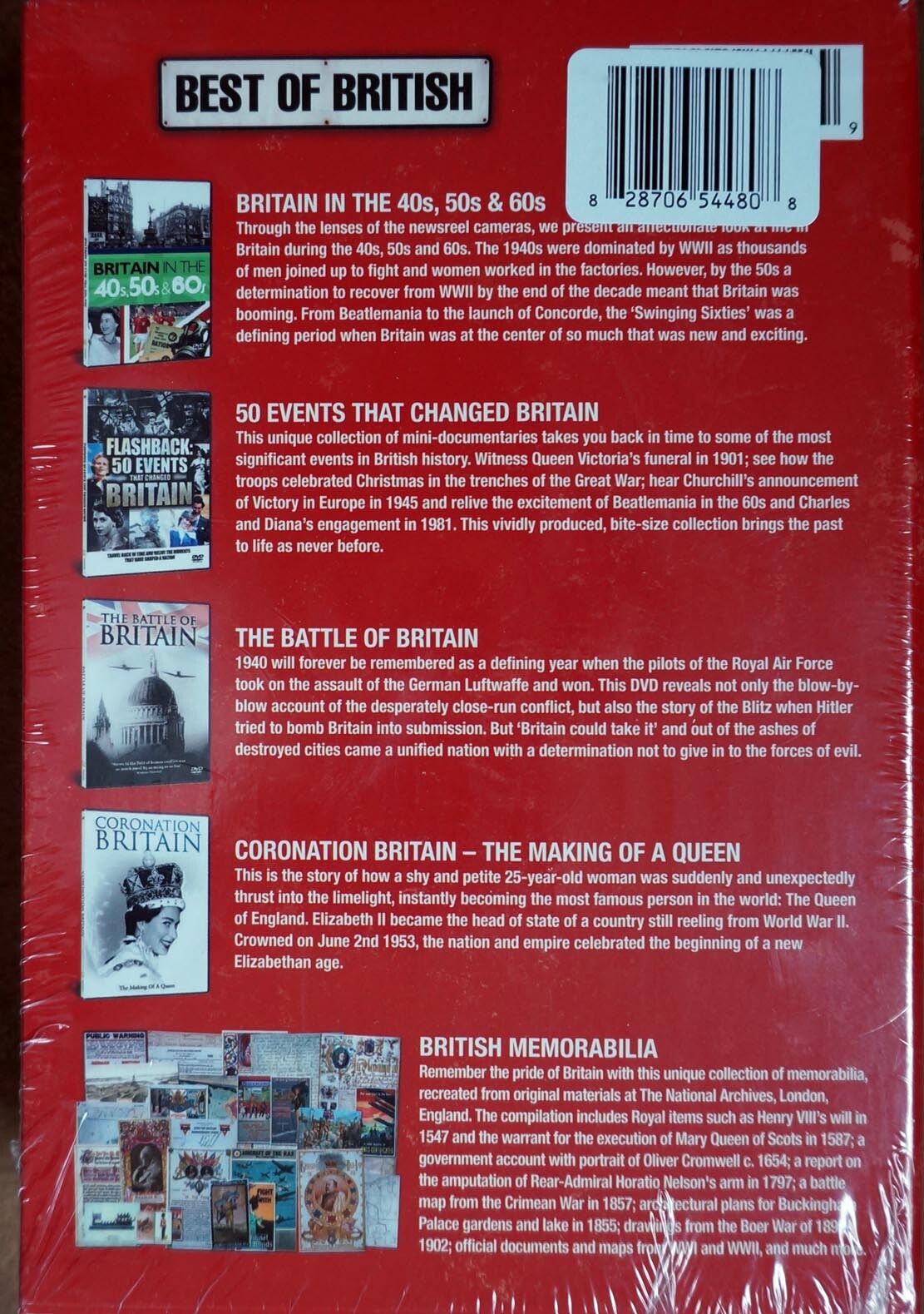 NEW special gift collection, BEST OF BRITISH Memorabilia Set 4-DVDs ...