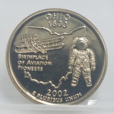 Proof 2002 Ohio Quarter | 25 cent Statehood Quarter Coin | eBay