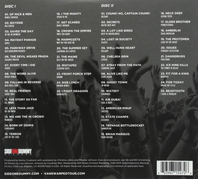 2014 Warped Tour Compilation / Various by 2014 Warped Tour Compilation ...