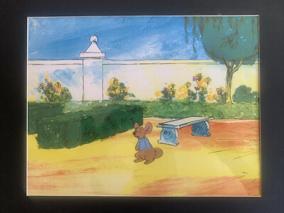 Original WALT DISNEY Winnie the Pooh Roo Cel Cell w/ Copy Background ...