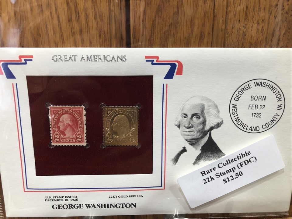 Very Rare George Washington Red Two 2 Cent Postage Stamp~Great American ...
