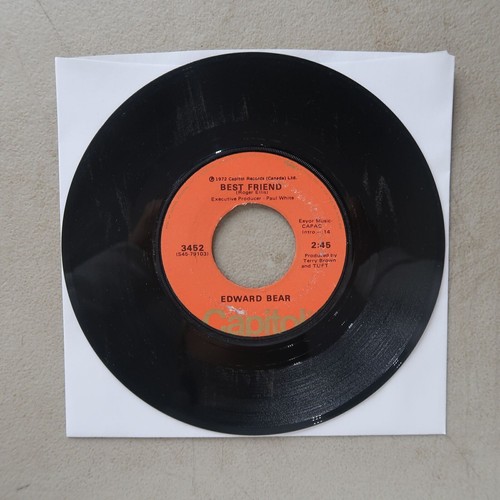EDWARD BEAR BEST FRIEND/LAST SONG CAPITOL RECORDS VINYL 45 VG 21-85 ...