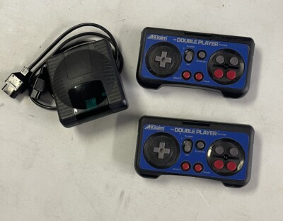 Nintendo NES Acclaim Double Player Controllers Wireless Zelda Mario NBA ...