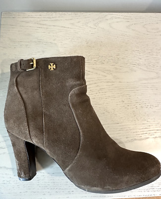 Tory Burch Milan Splitsuede Brown Boots Size 8.5 Women's. | eBay