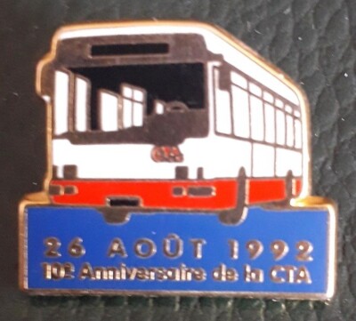 PIN'S ARTHUS BERTRAND - car bus 10ème anniversaire CTA 1992 | eBay