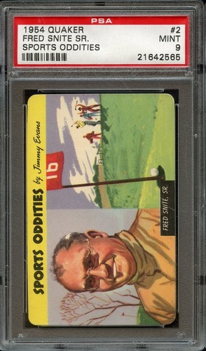 1954 QUAKER SPORTS ODDITIES 2 FRED SNITE SR. PSA MINT 9 NS | eBay