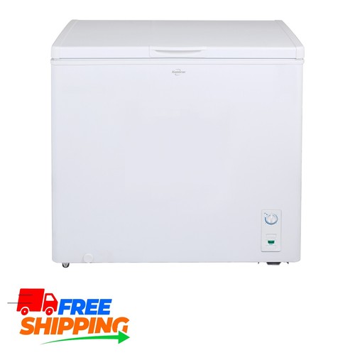 Koolatron 195L White Chest Freezer with Manual Defrost 7 Cu Ft Garage ...