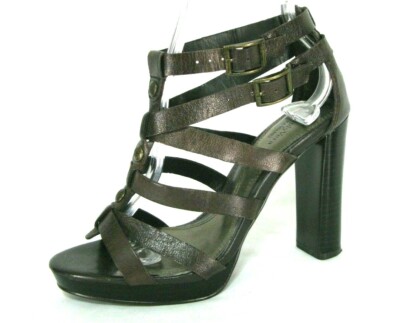 Simply Vera Wang Didi Shoes Sz 6 Gladiator Sandal Heel Platform Brown ...