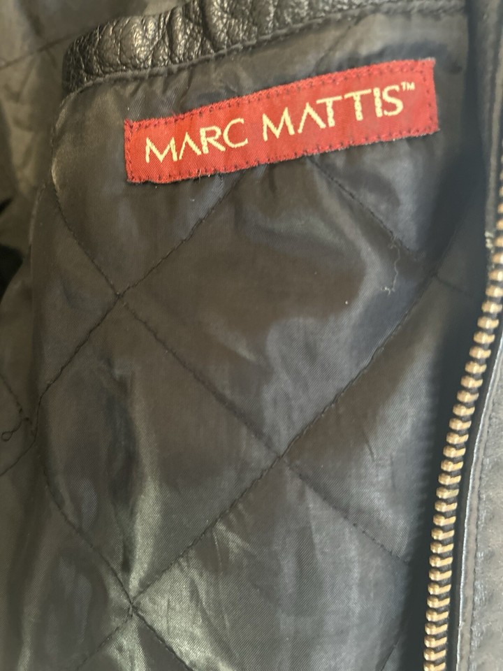 Vintage Marc Mattis Quilted Lined Genuine Leather Jacket Men’s Size XXL ...