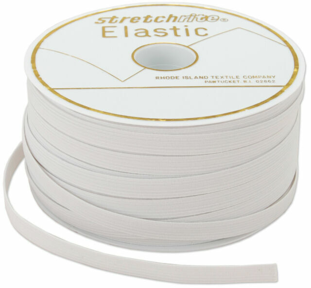 StretchRite 3 8 Inch by 75 Yard White Polyester Braided Elastic Roll ...