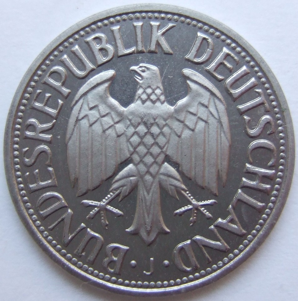 Coin Federal Republic Germany 1 German Mark 1967 J IN Proof | eBay
