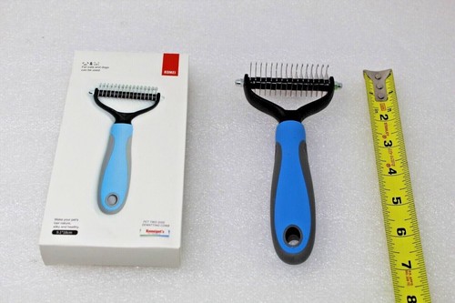 Pet Grooming Tool 2 Sided Undercoat Rake Safe Dematting Comb Brush for ...
