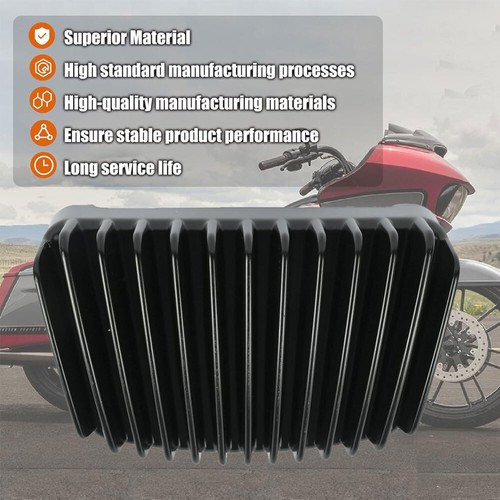 #74700025 Black Voltage Regulator Rectifier For Harley 2017 2018 2019 ...