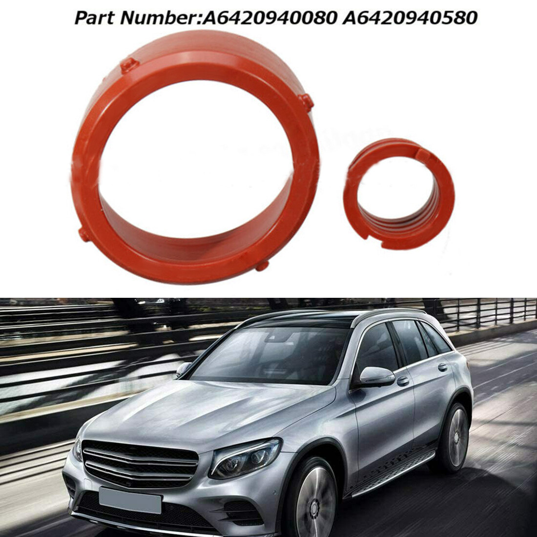 A6420940580 Red Turbo & Breather Intake Seal Set For Mercedes Benz ...