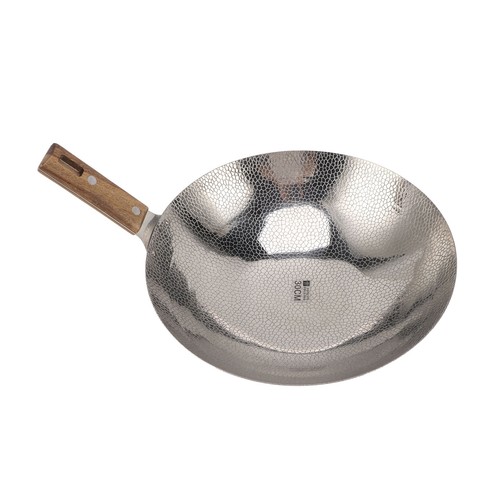 (30CM)Stainless Steel Wok Non Stick Wok Pan Deep Stir Fry Pan With ...